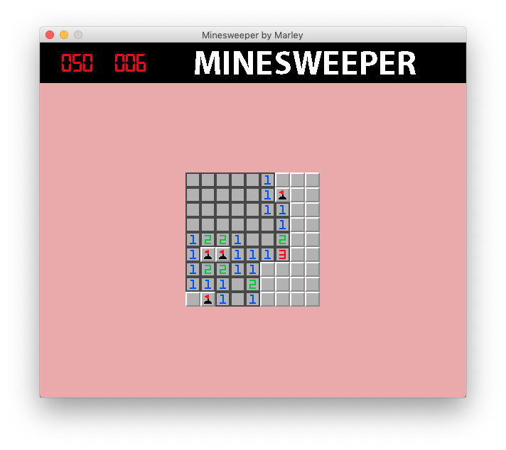 GitHub - marleysudbury/minesweeper-pygame: Minesweeper, originally written in MonkeyX for my A ...